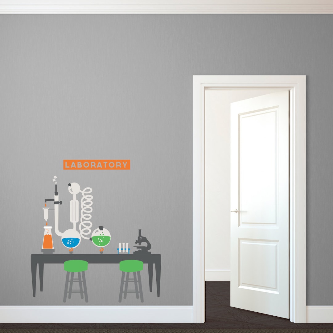 Kids Scientist Lab Vinyl Wall Decal – Playroom Classroom Decor - Etsy