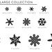 Holiday Snowflakes Cluster -wall Decal Custom Vinyl Art Stickers - Etsy