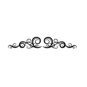 Modern Classic Elegant Swirl Pattern - Wall Decal Custom Vinyl Art ...