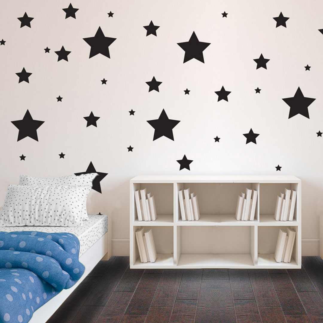Multi-size Star Wall Pattern Decal - Wall Decal Custom Vinyl Art ...