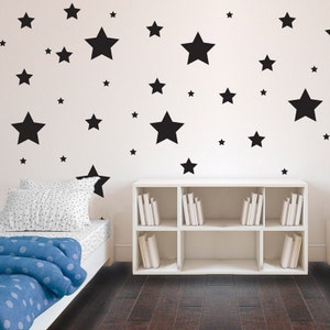 Star Wall Decals - Multi-size Vinyl Art Stickers, Nursery Decor - Etsy