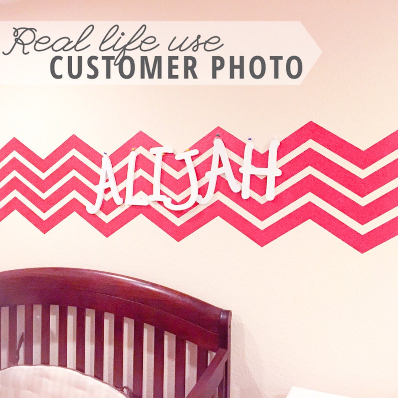 Cute Small Chevron Pattern Wall Decal Custom Vinyl Art | Etsy