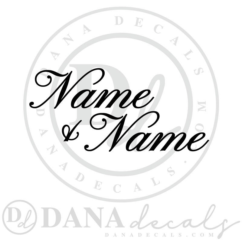 Custom Elegant Script Names Dance Floor Decal - Wedding Venue Decor - Etsy
