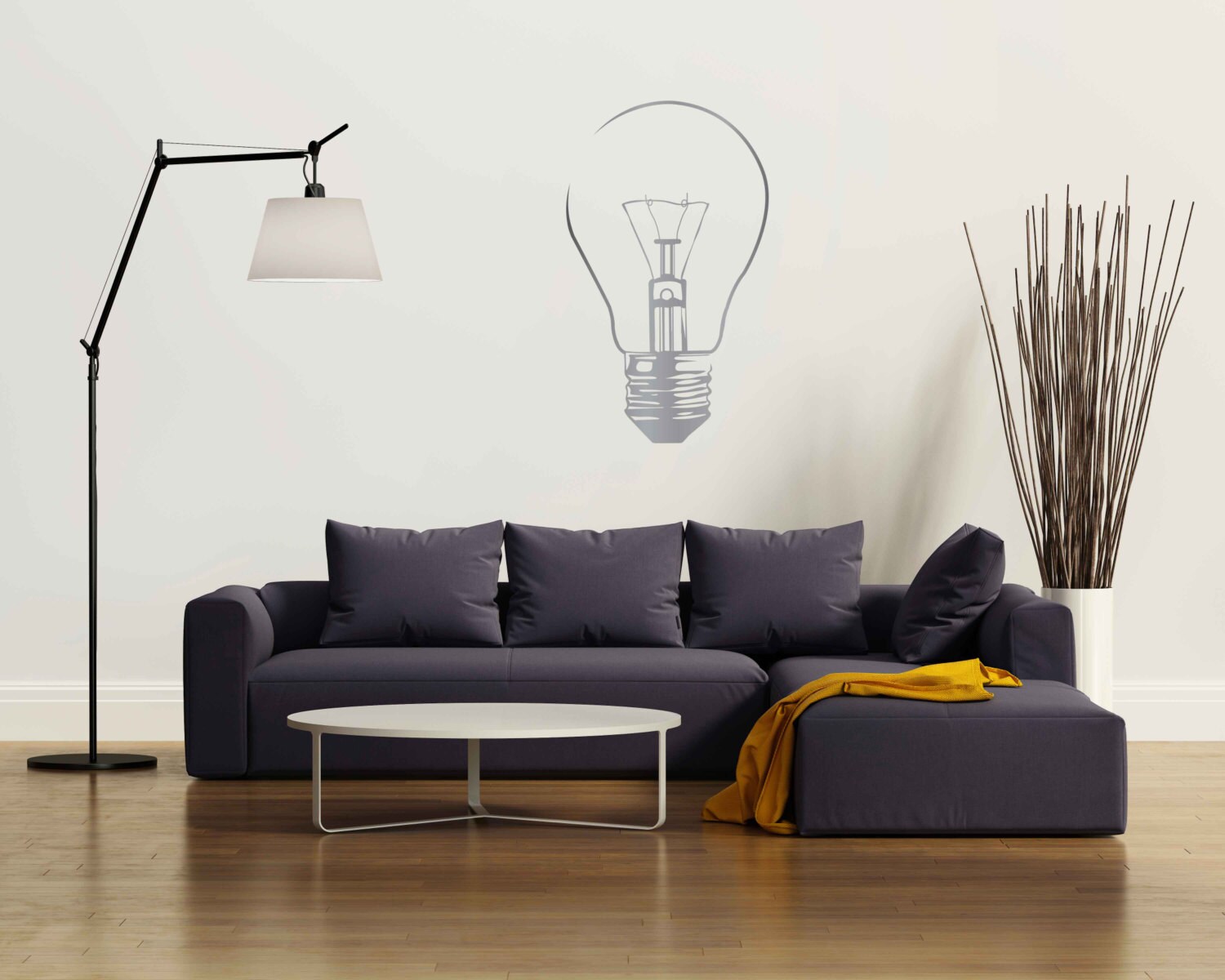 Lightbulb Decal Vinyl Wall Art Decal Custom Stickers for | Etsy