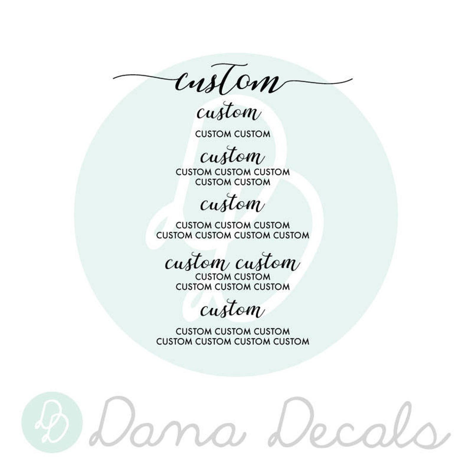 Simple Customized Elegant Wedding Menu Decal wall Custom - Etsy