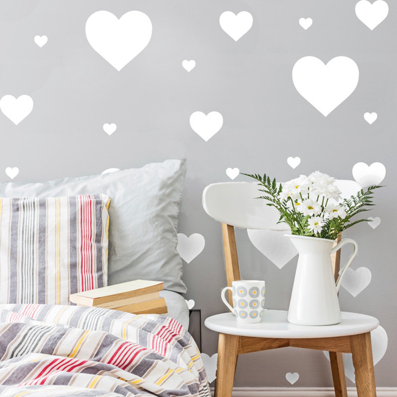 Heart Wall Decal – Multi-size Vinyl Stickers, Nursery Decor - Etsy