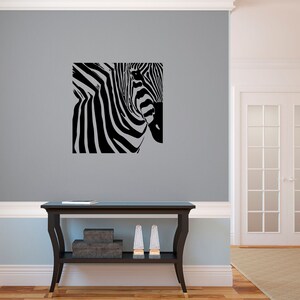 Zebra Frame - Wall Decal Custom Vinyl Art Stickers - Etsy