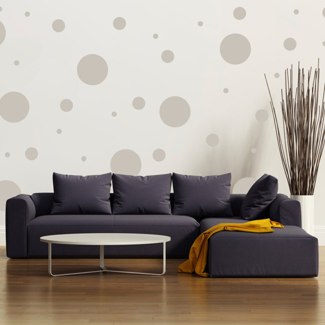 Multi-size Polka Dot Wall Pattern Decal - Wall Decal Custom Vinyl Art ...