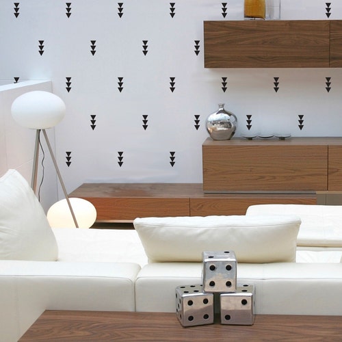 Triangle Arrow Pattern Wall Decal Tiny Repeatable Wall Art - Etsy