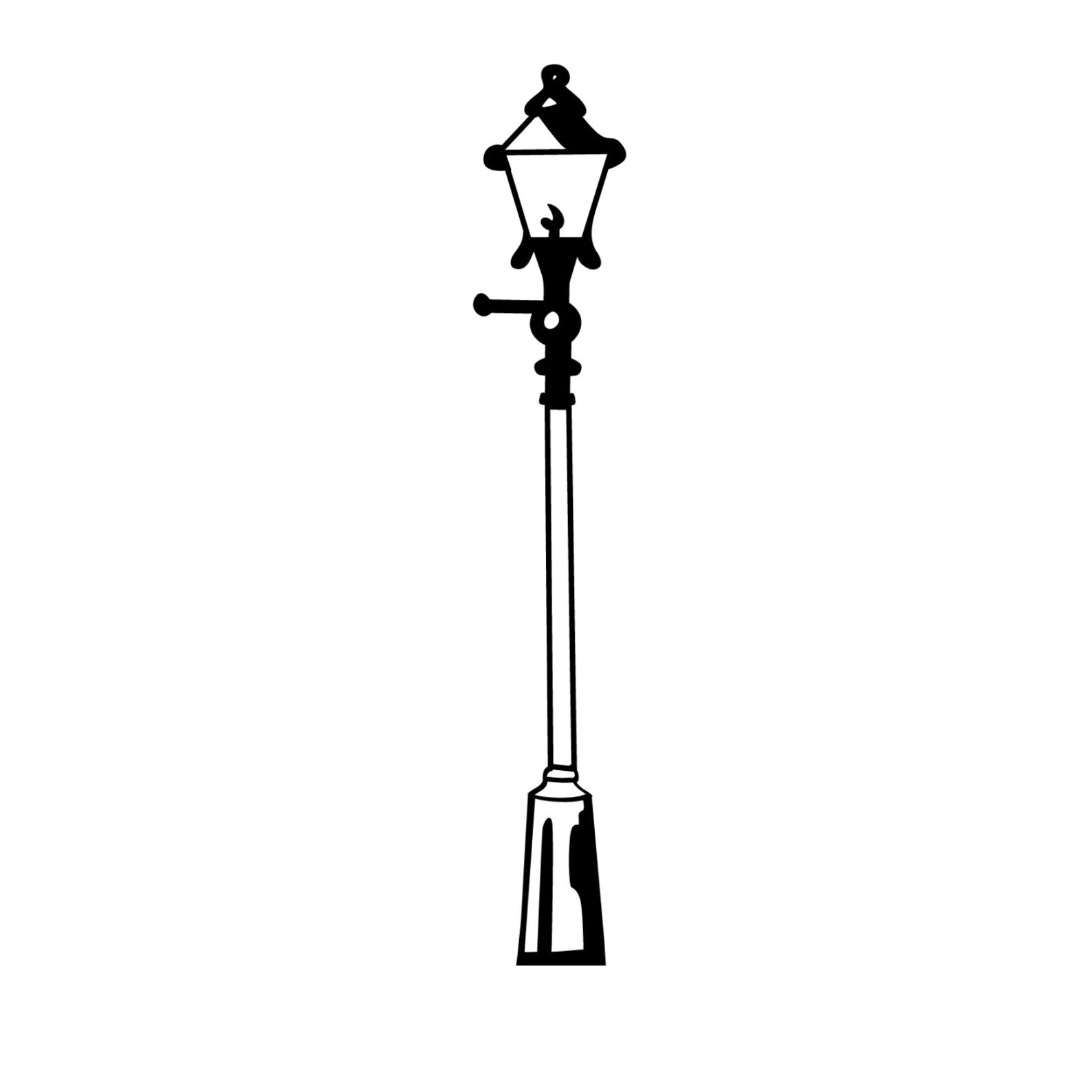 Park Street Lamp Post - Wall Decal Custom Vinyl Art Stickers - Etsy