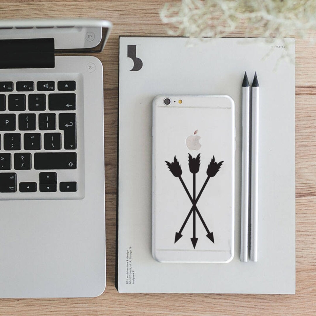 Crossing Arrows Vinyl Decal – Small Arrow Sticker for Laptop, iPhone - Etsy