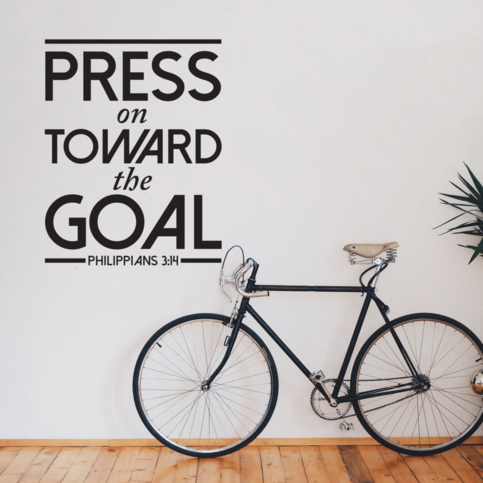 Press on Toward the Goal Verse Philippians 3:14 Bible Verse - Etsy