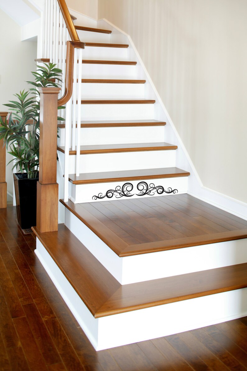 Modern Classic Elegant Swirl Pattern Wall Decal Custom Vinyl - Etsy