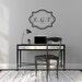Engraved Frame Monogram Three Letter - Wall Decal Custom Vinyl Art ...