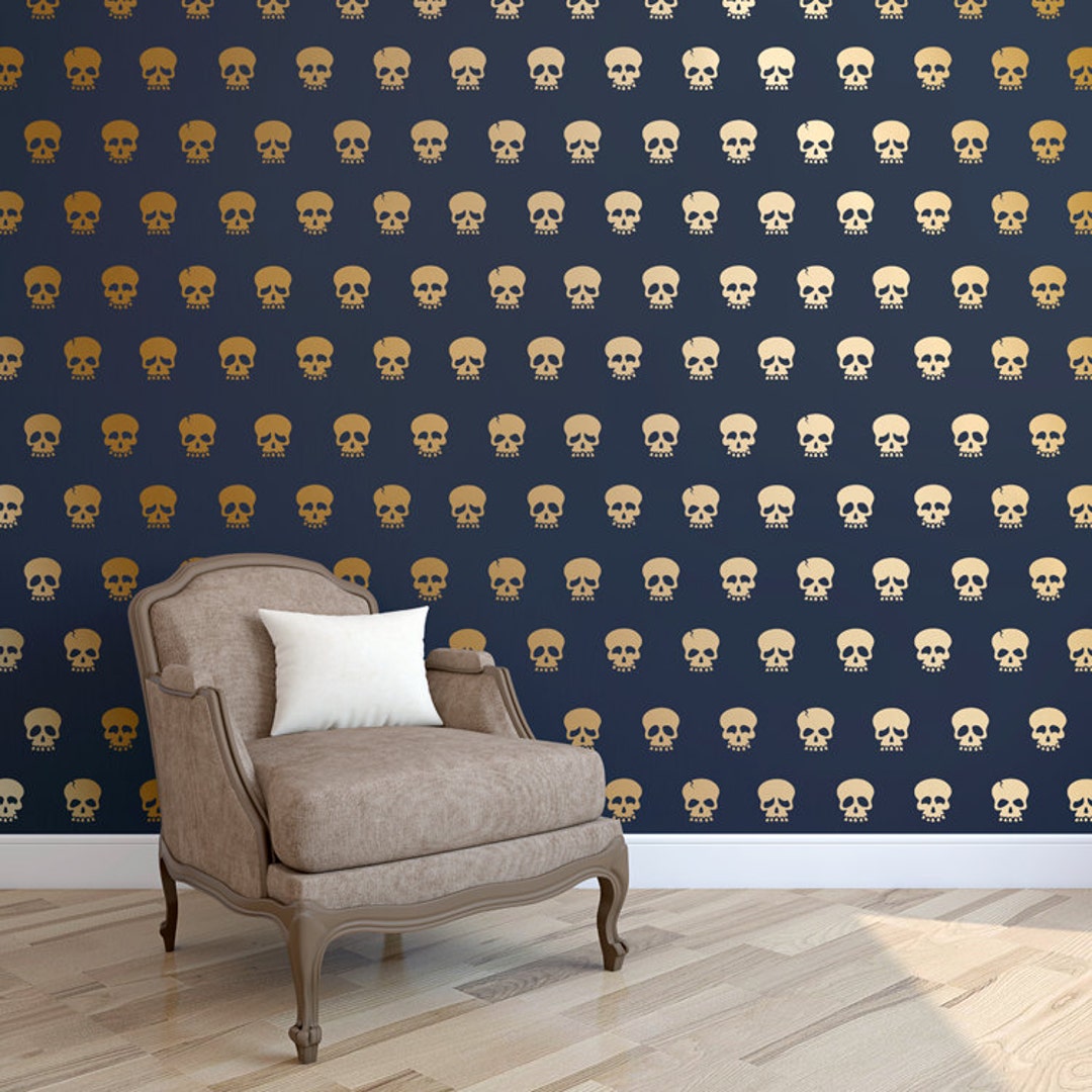 Expressive Skull Face Pattern Decal - Wall Decal Custom Vinyl Art ...