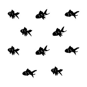 Goldfish Pattern Wall Decals – Kids Room, Bathroom Vinyl Art - Etsy