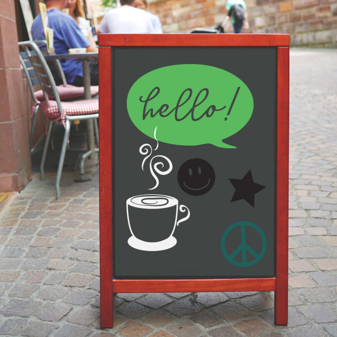 Hello Word Bubble Vinyl Wall Decal Window Decal Wall | Etsy