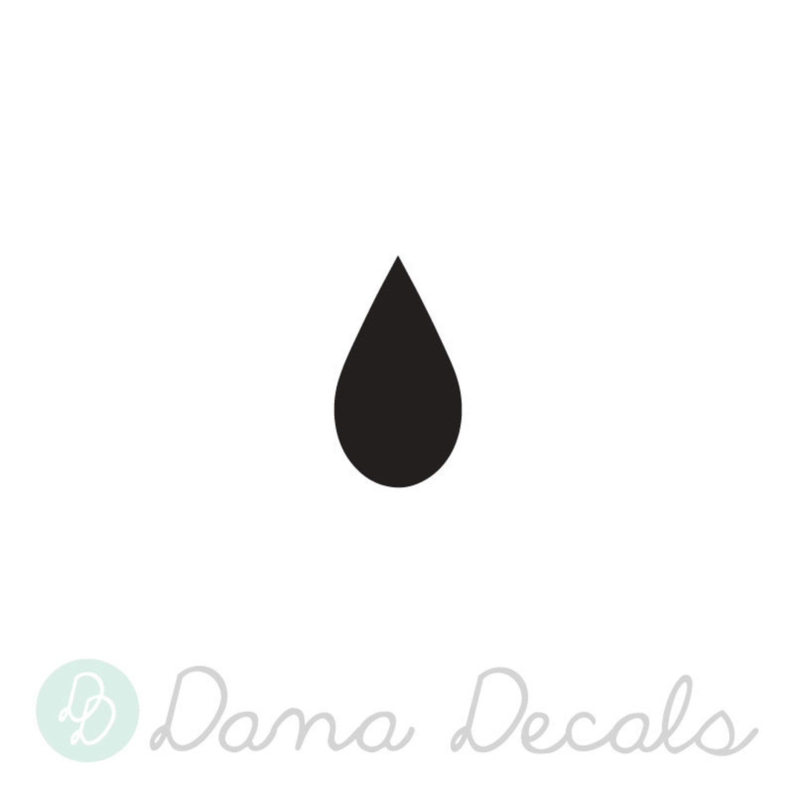 Raindrop Repeatable Pattern Vinyl Wall Decal Raindrop - Etsy