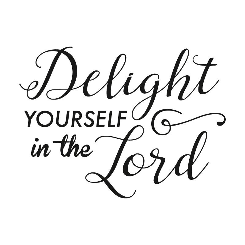 Delight Yourself in the Lord Wall Decal - Christian Home Decor - Etsy