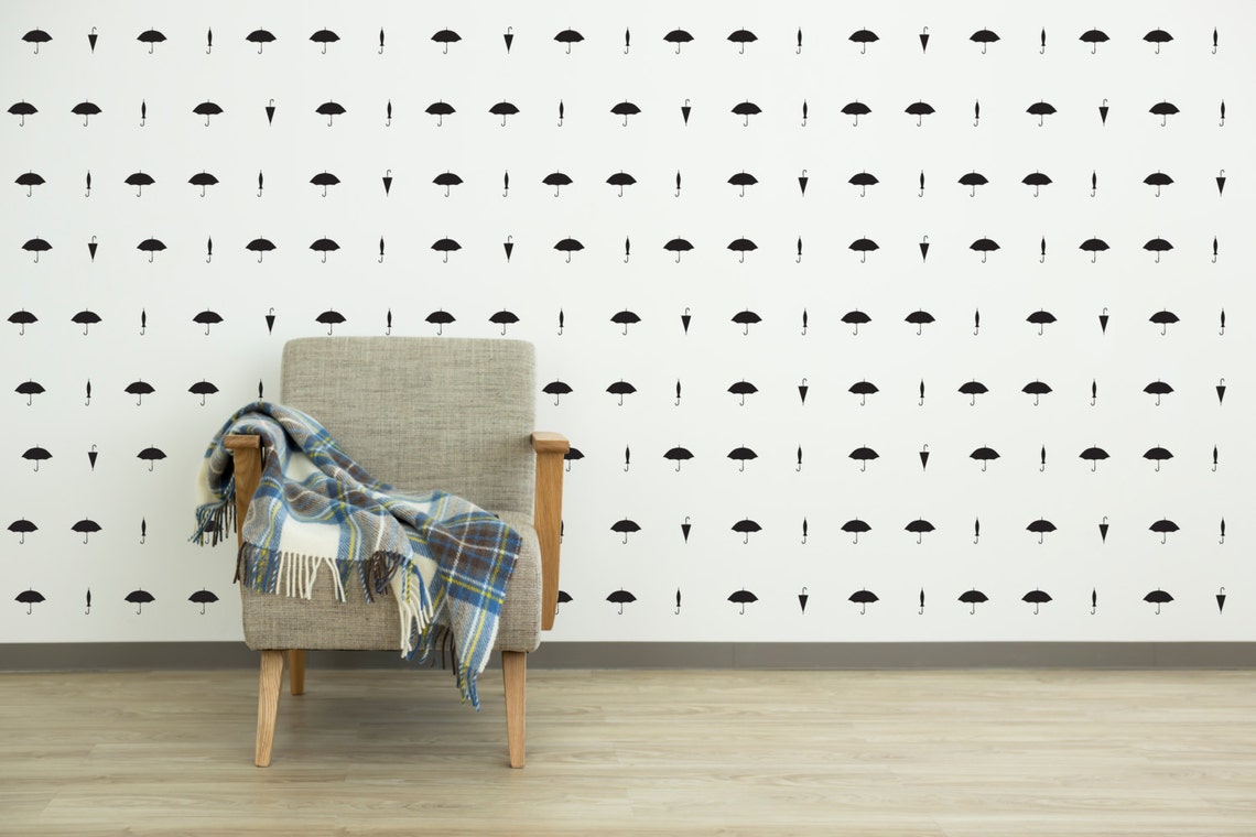 Umbrella Tiny Repeatable Wall Pattern Decal Wall Decal - Etsy