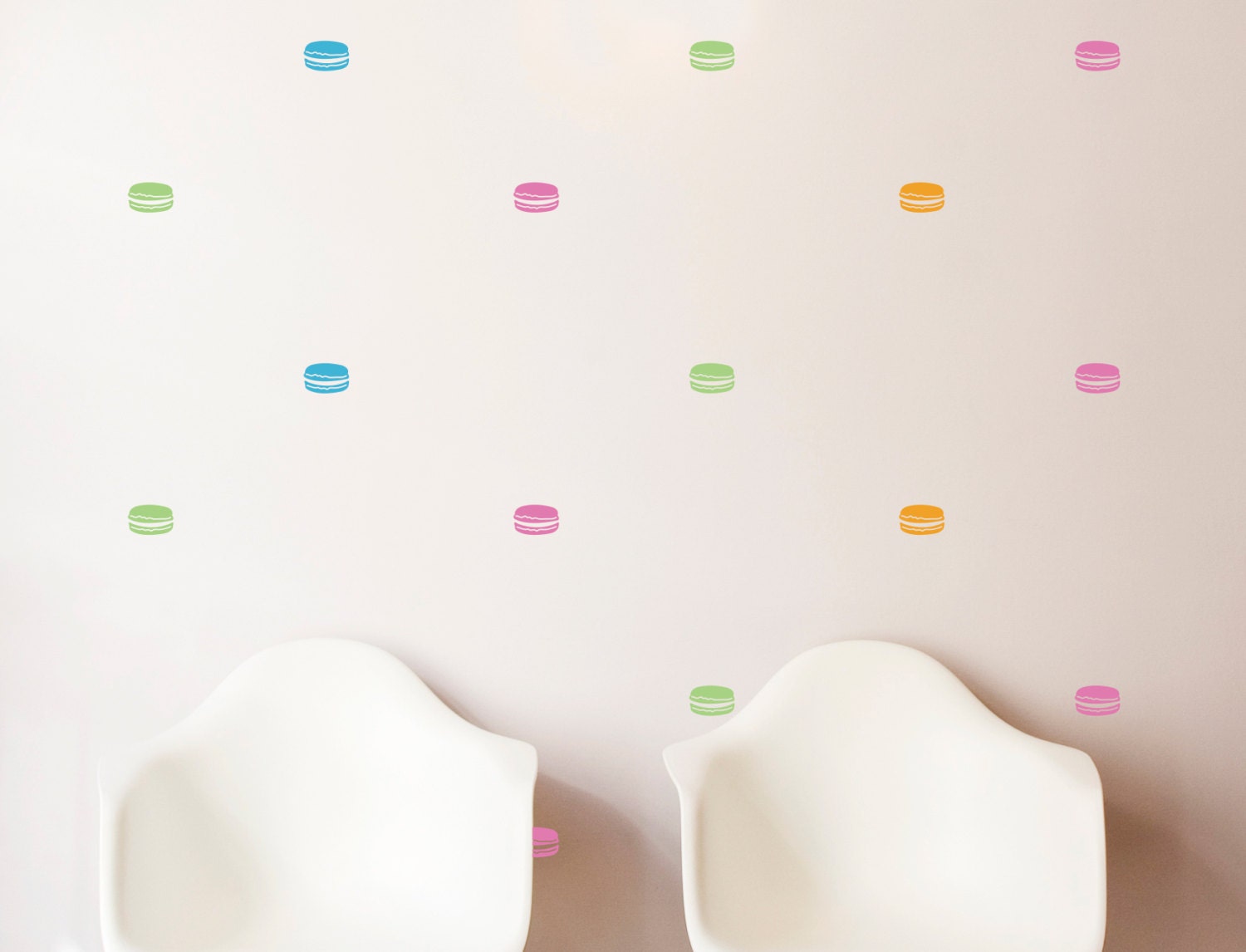 Macaron Pattern Vinyl Wall Decal Pattern for Kids Rooms - Etsy