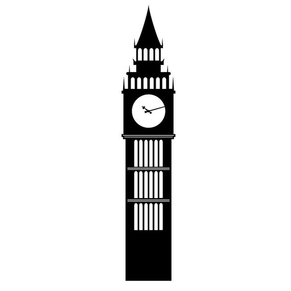 Big Ben Silhouette Tattoo