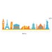 World Landmarks Border (8 Landmarks) - Wall Decal Custom Vinyl Art ...
