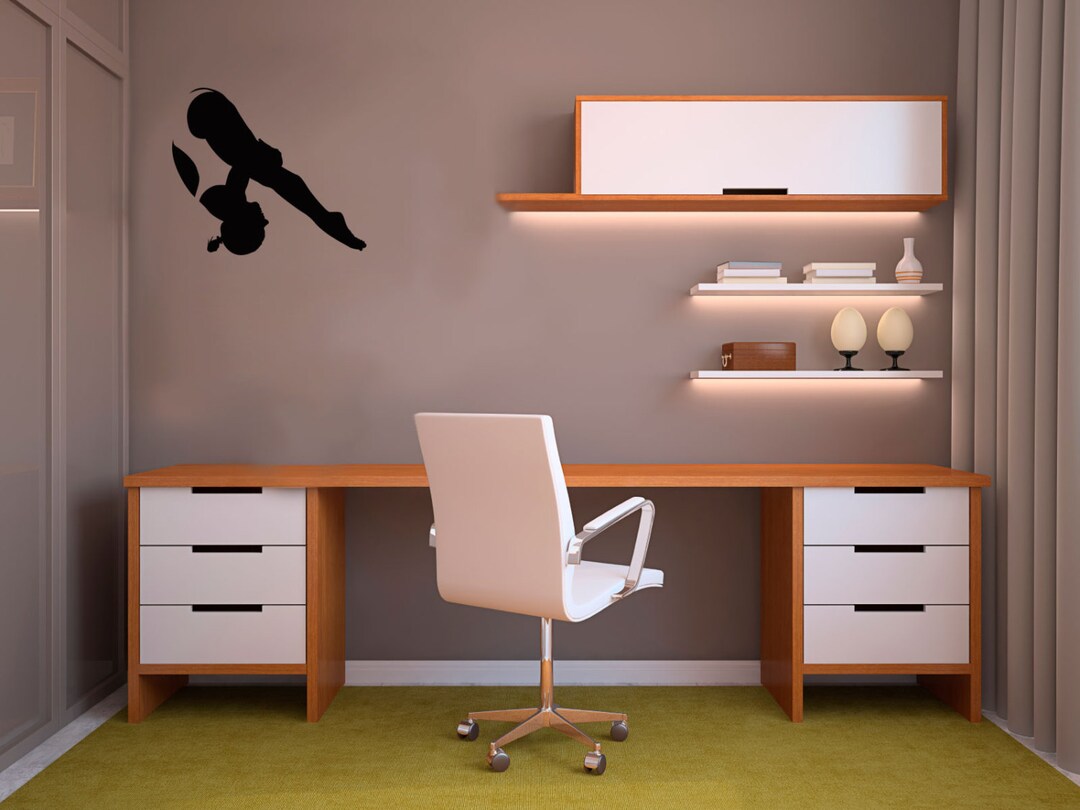 Olympic Diver Silhouette Sports - Wall Decal Custom Vinyl Art Stickers ...