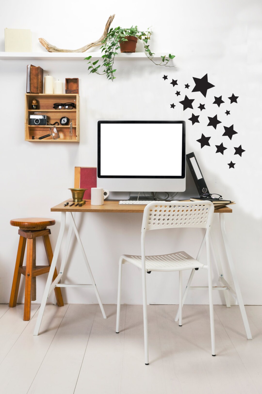 Simple Small Stars Multi-sized - Wall Decal Custom Vinyl Art Stickers ...