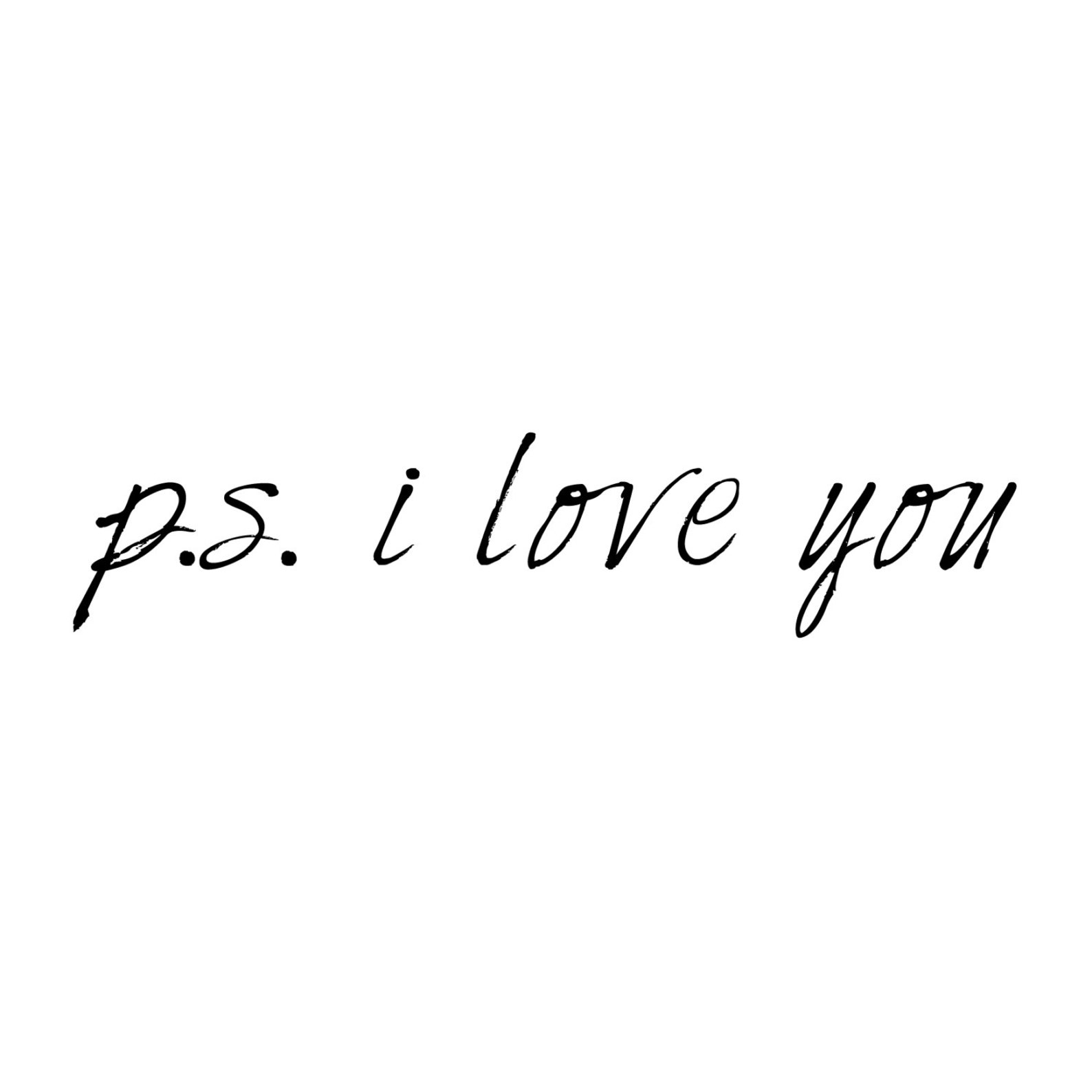 P.S. Love Quote - Wall Decal Custom Vinyl Art Stickers for Windows ...
