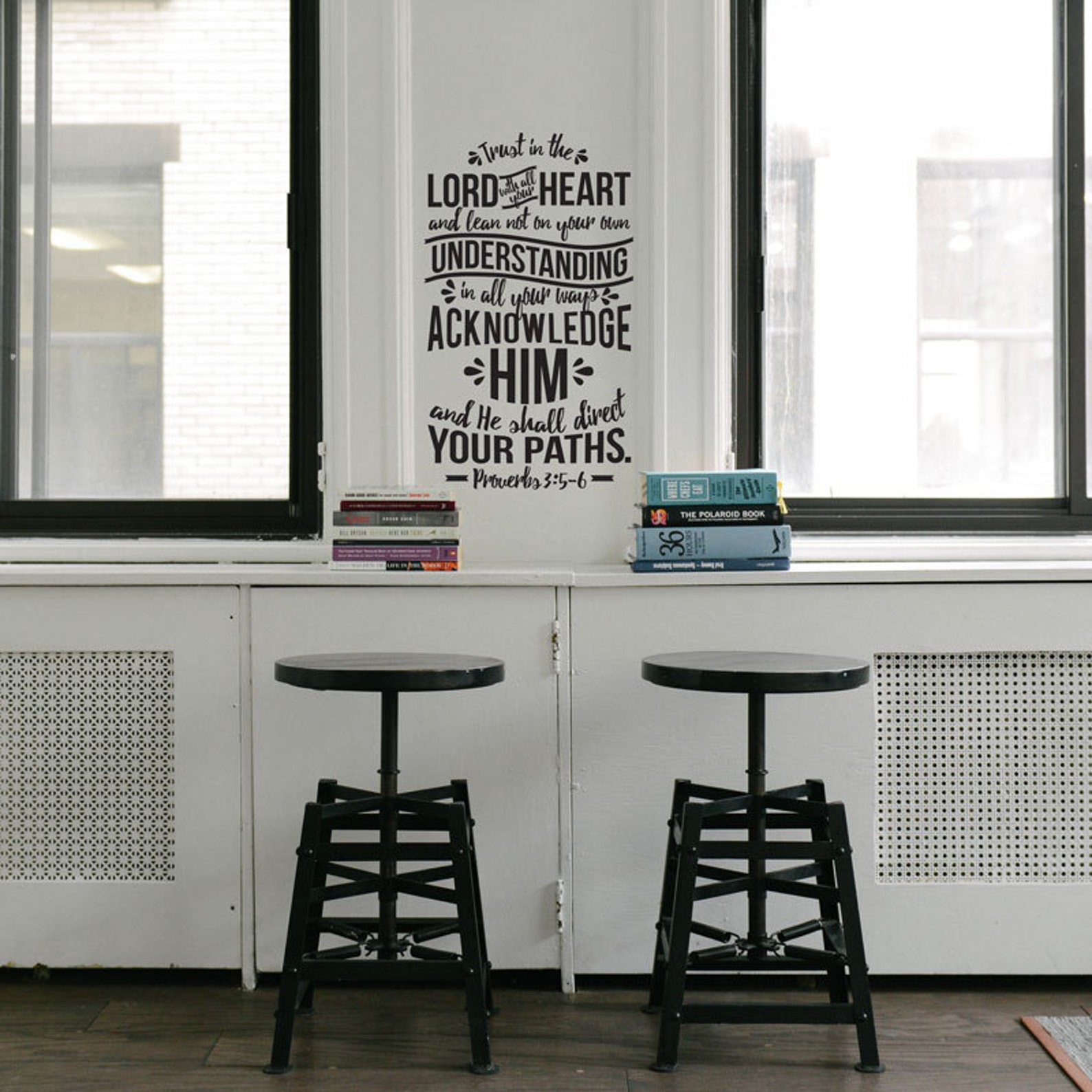 Trust in the Lord Verse - Proverbs 3:5-6 - Wall Quote Vinyl Decal ...