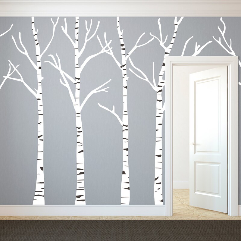 Birch Tree Wall Decal - Etsy