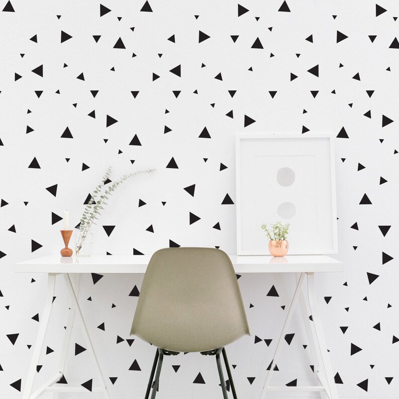 Multi-size Triangle Wall Pattern Decal Wall Decal Custom - Etsy