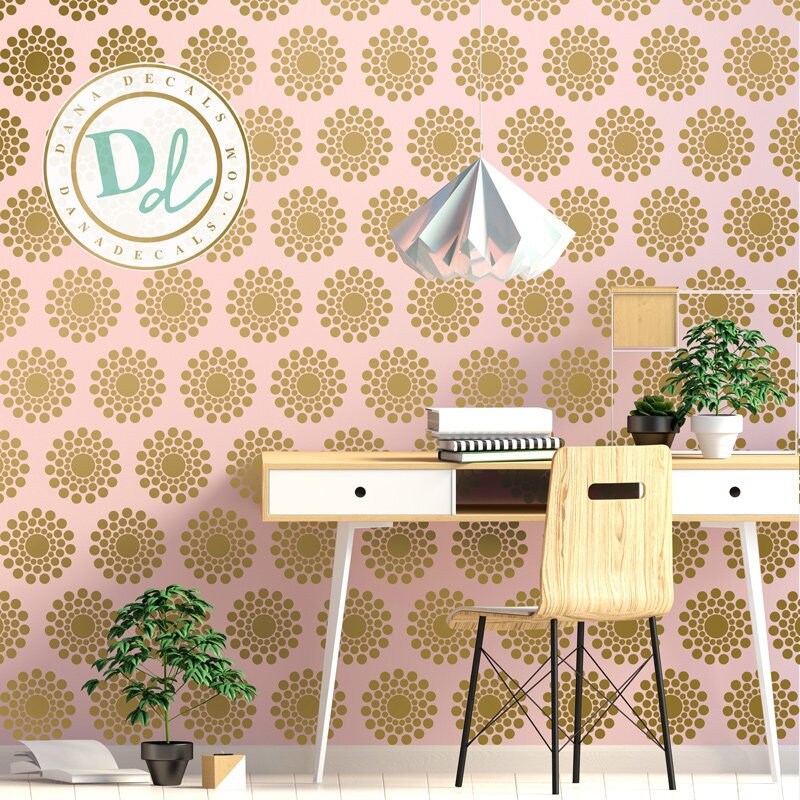 40 Elegant Modern Circle Wall Pattern Decals Wall Decal | Etsy