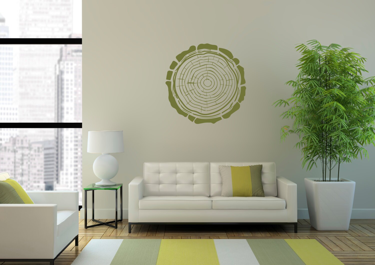 Tree Trunk Rings Wall Decal Custom Vinyl Art Stickers for - Etsy
