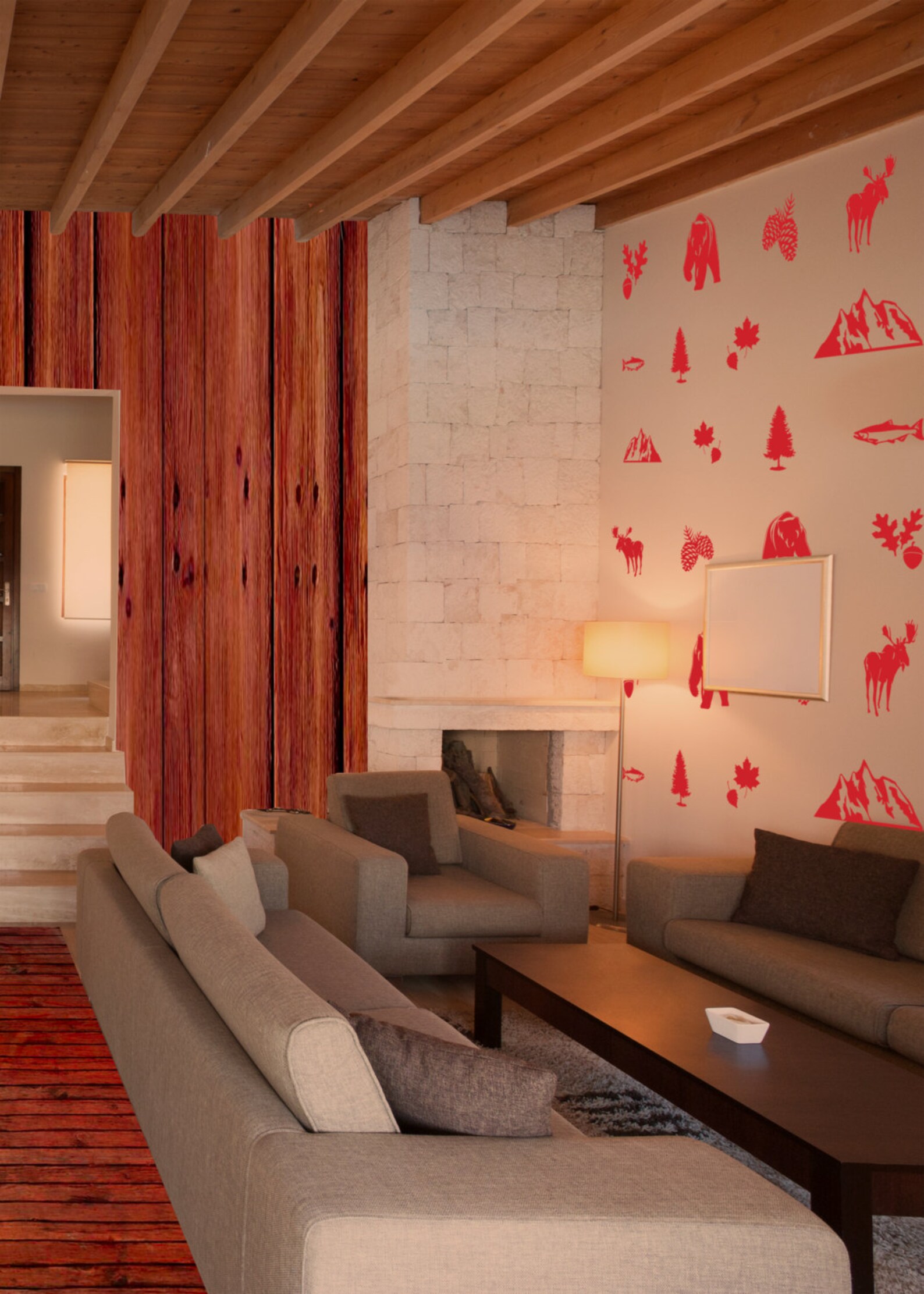 Cabin Life Vinyl Wall Decals – Rustic Home Decor - Etsy