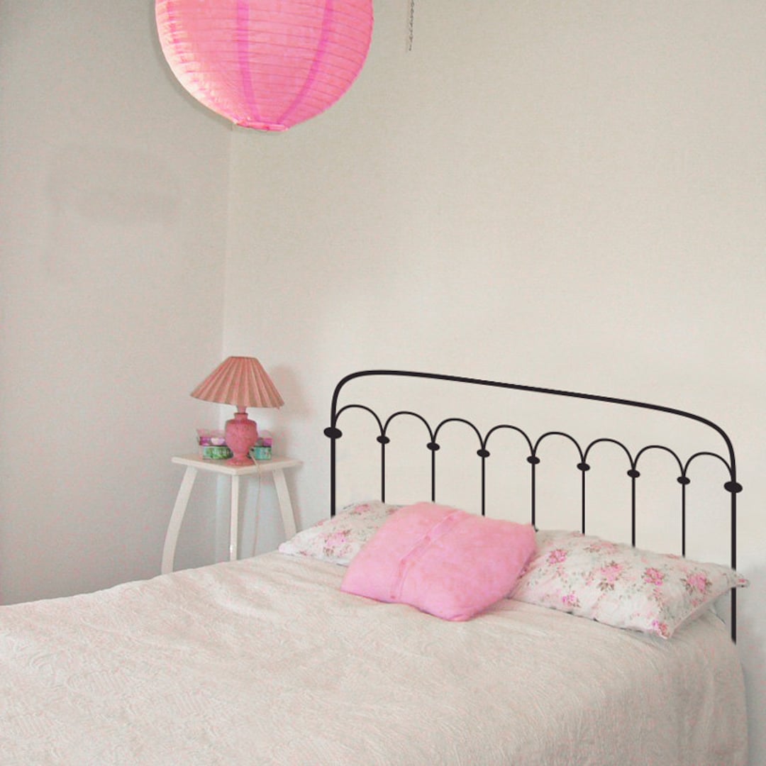 Decal Bed Headboard Frame Bedpost - Wall Decal Custom Vinyl Art ...