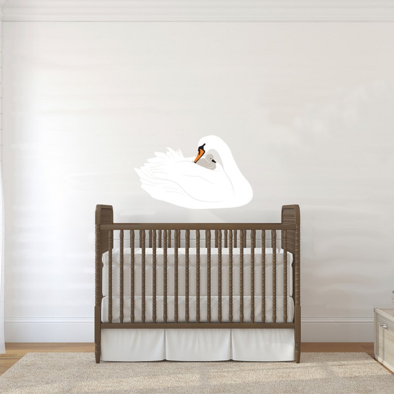 Swan Wall Sticker - Etsy