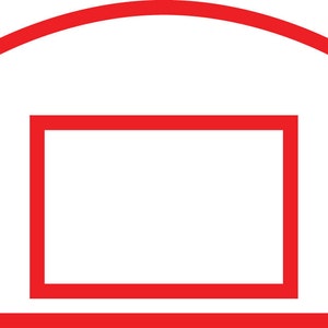 Basketball Backboard • Wall Decal Custom Vinyl Art Stickers - Etsy