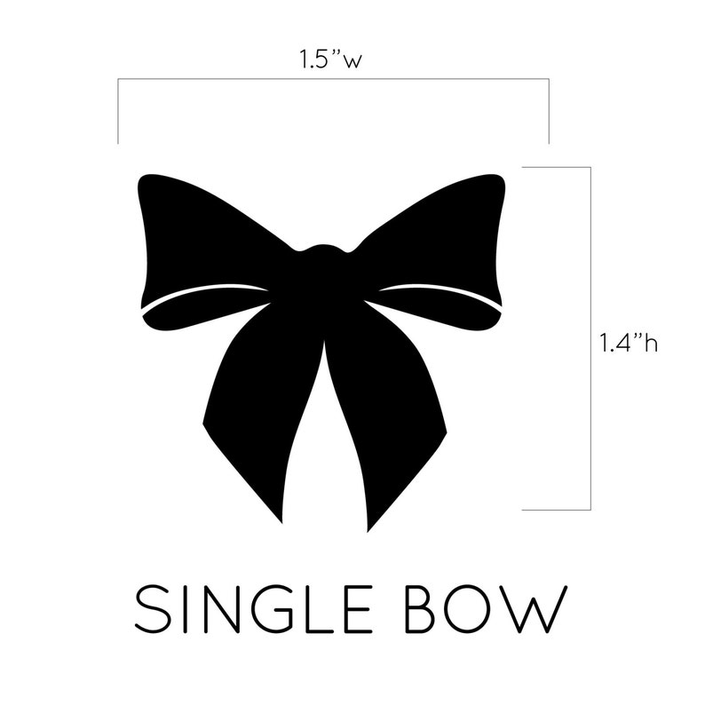 Ribbon Bow Tiny Decal Wall Pattern Christmas & Holidays - Etsy