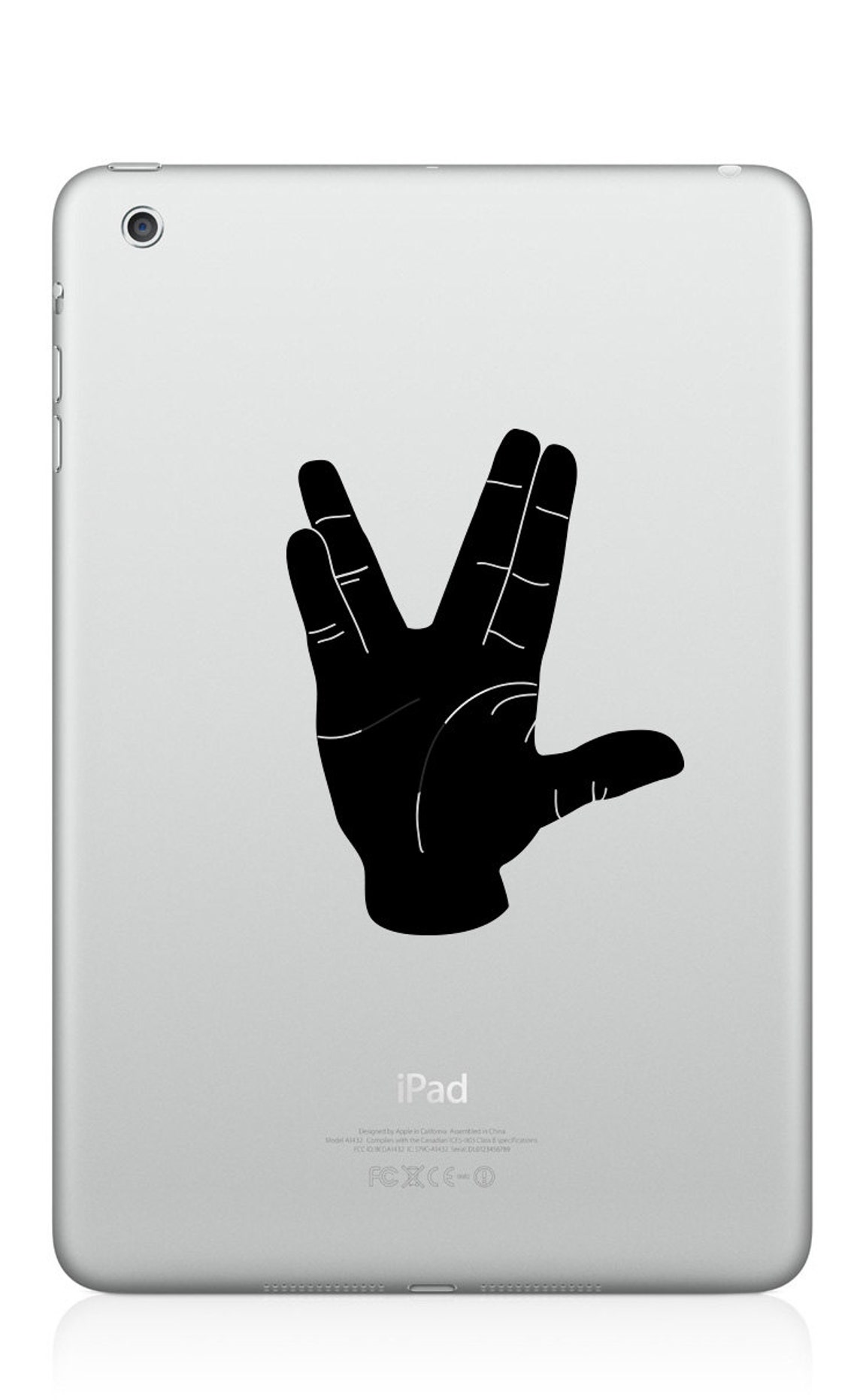 Live Long and Prosper Hand Sign Silhouette Wall Decal Custom - Etsy