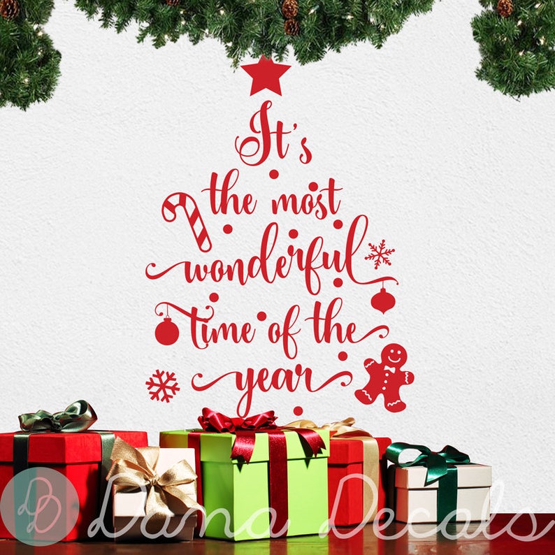 Its The Most Wonderful Time Of The Year Christmas Quote Etsy