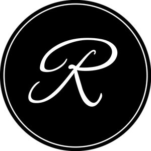 Solid Script Circle Monogram - Wall Decal Custom Vinyl Art Stickers - Etsy