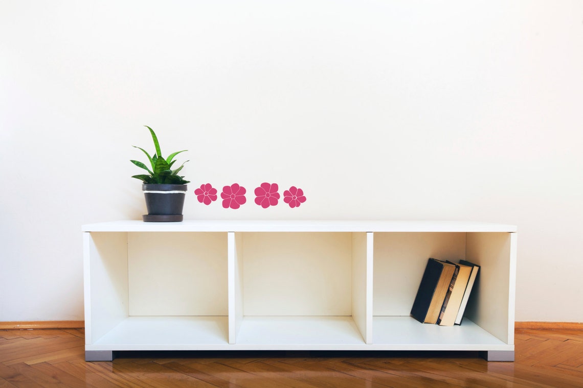 Simple Small Flowers Wall Decal Custom Vinyl Art Stickers - Etsy