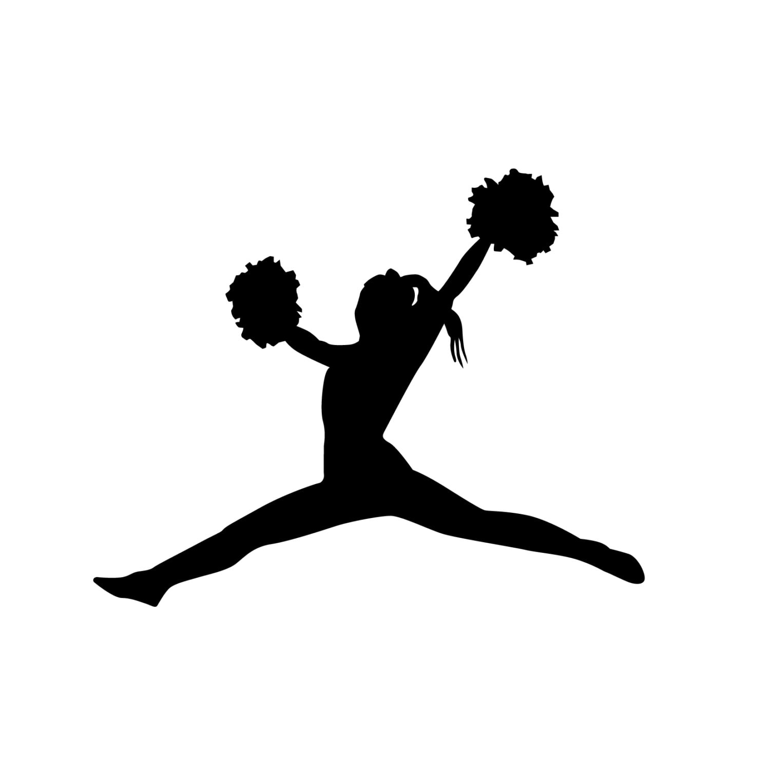 Cheer Toe Touch Silhouette