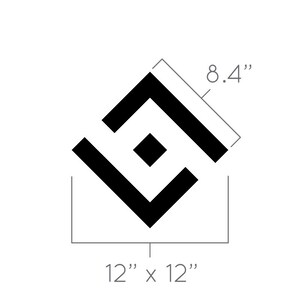 Diamond Geometric Pattern Wall Decal - Modern Vinyl Art - Etsy