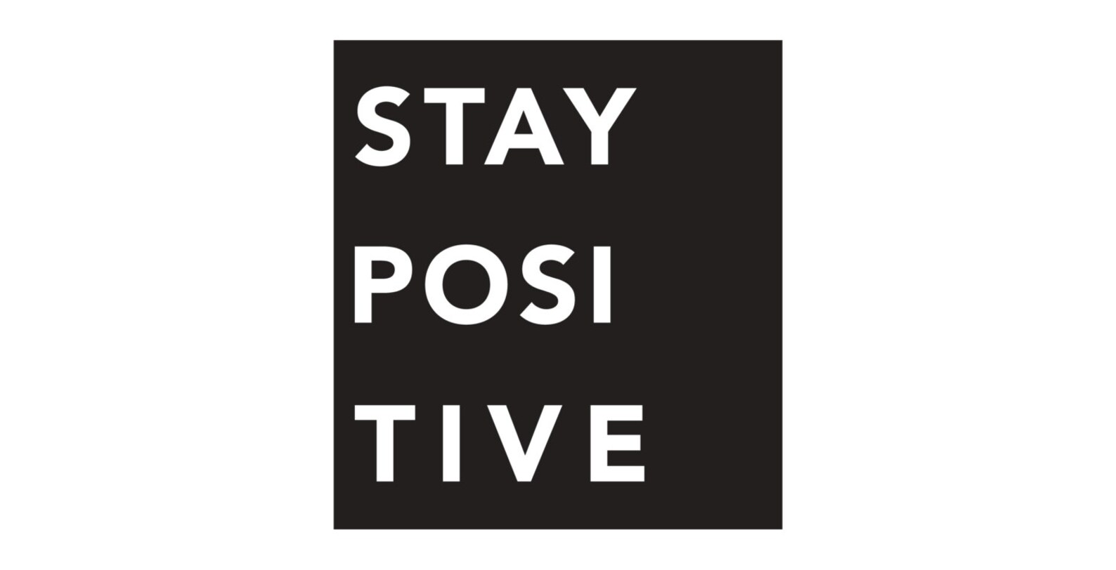 Stay Positive Cutout Wall Decal Custom Vinyl Art Stickers - Etsy