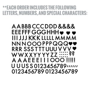 Assorted Alphabet & Numbers- Make Your Own Custom Vinyl Decal Labels ...