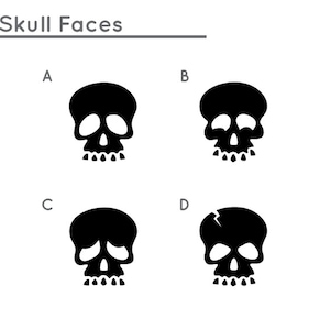 Skull Face Pattern Wall Decals - Gothic Halloween Decor - Etsy