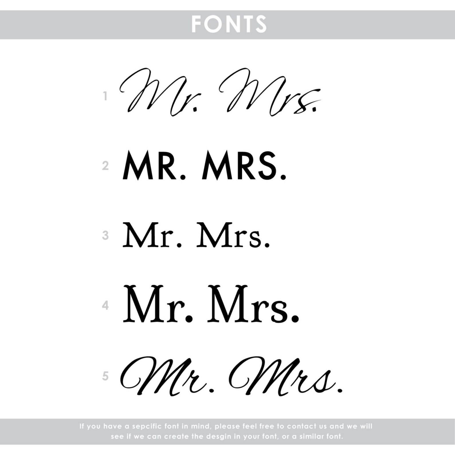 Mr. Mrs. Sign Wall Decal Custom Vinyl Art Stickers for | Etsy